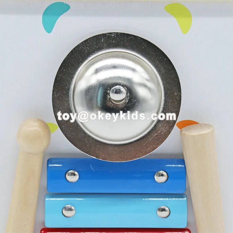 Multifunctional Learning Toy Musical Wooden Activity Triangle for Kids ...