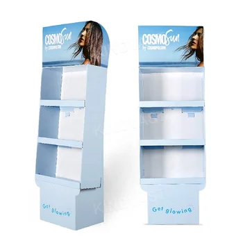 Beautiful Advertise Cardboard Floor Free Standing Display Stands Paper ...