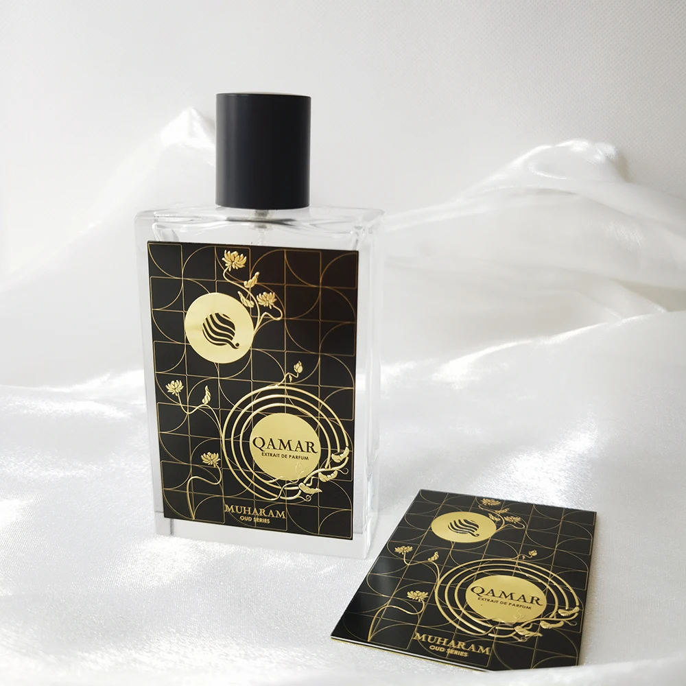 Customized Embossed Metal Label For Luxury Aluminum Perfume Bottle With ...