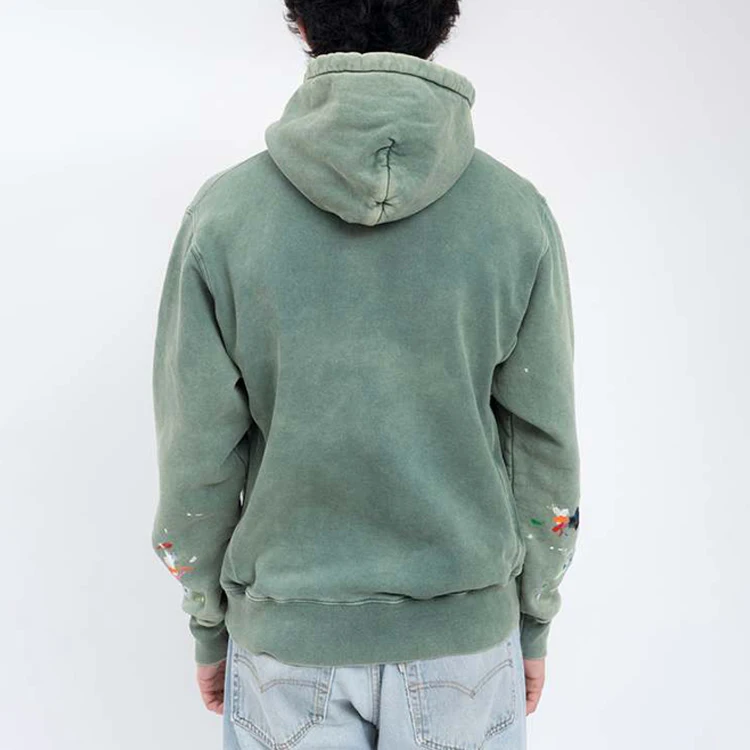 Mens Cotton Oversized Vintage Stone Acid Wash Hoodies Gallery Paint ...