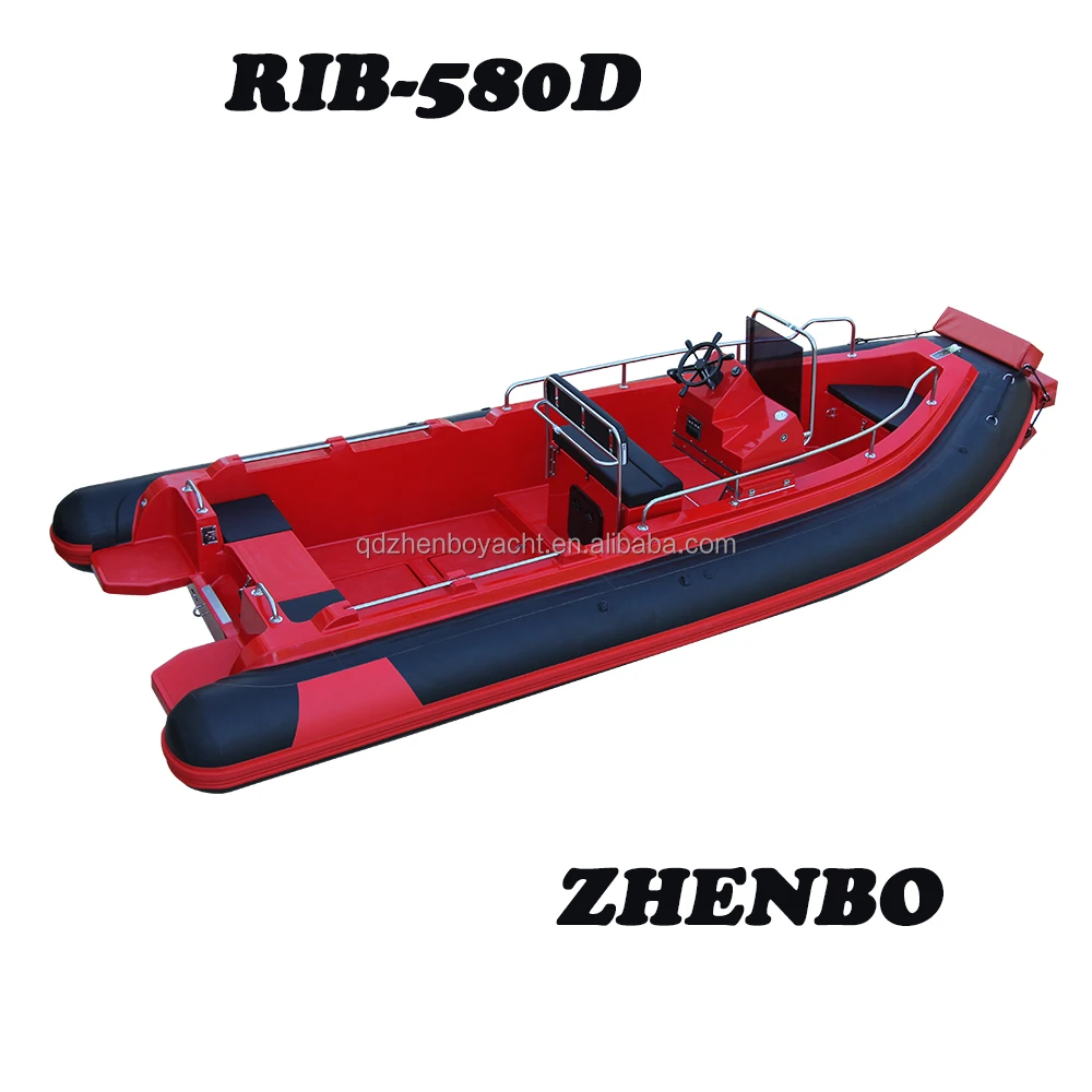 Zhenbo Luxury Yachts 19ft Inflat Fiberglass Rib580d Boat Hypalonpvc Rib ...