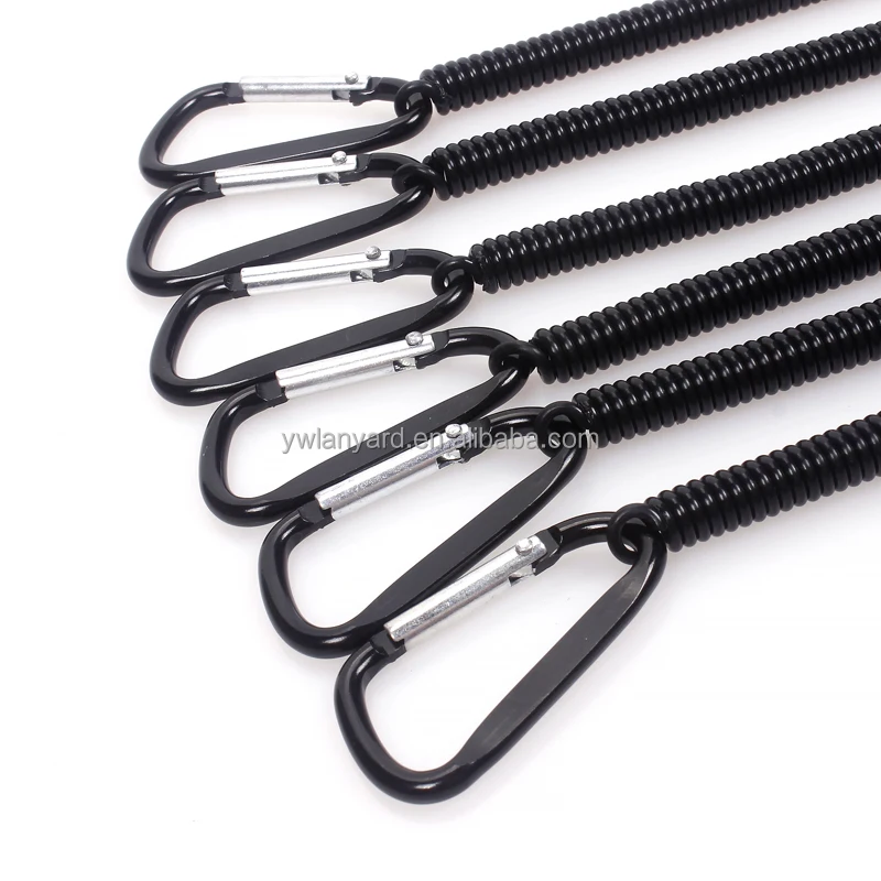 Elastic Spring Coiled Plastic Key Chain Key Ring Spiral Strap Stretchy ...