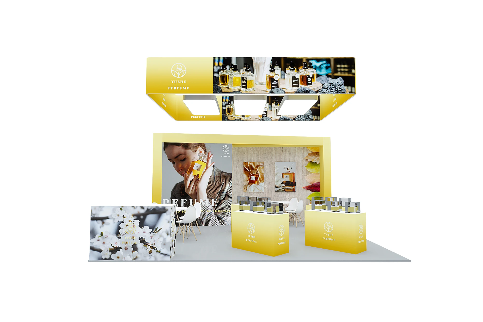 Customised 20x20 Aluminum Modular Booths Backdrops Exhibition Equipment ...