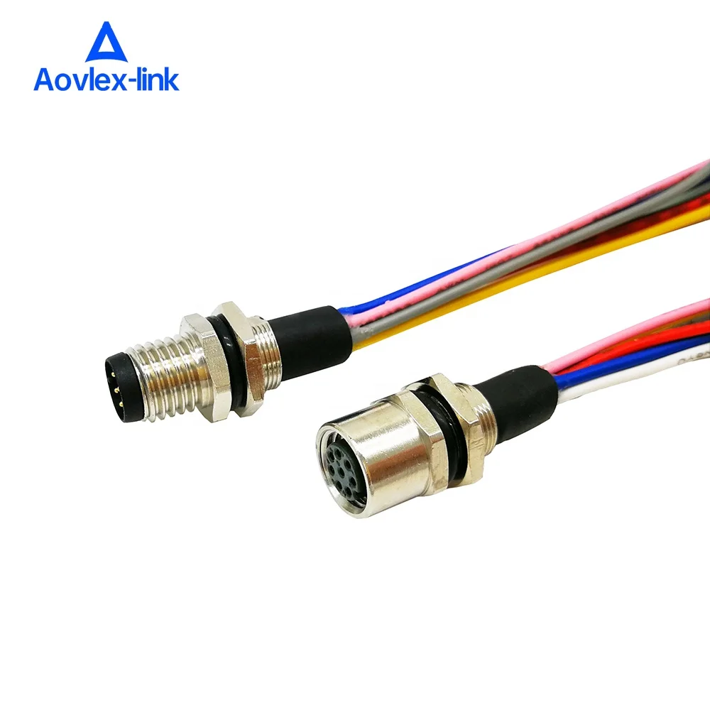 M8 Panel Mount Connector: 8