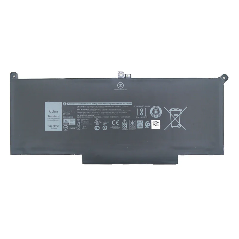 7.6v 60wh New Laptop Battery F3ygt For Dell Latitude 12 7000 E7280 ...