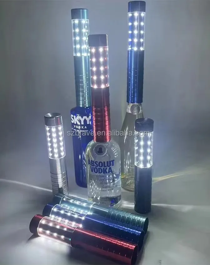 Rechargeable Champagne Bottle Glorifier Sparklers Aluminum Alloy Led ...