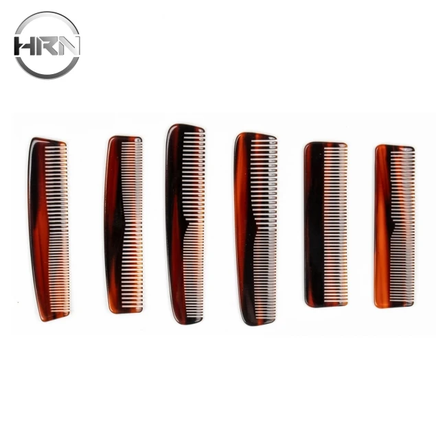 2025 Popular Custom Logo&size Handmade Pocket Acetate Double Wide Tooth ...