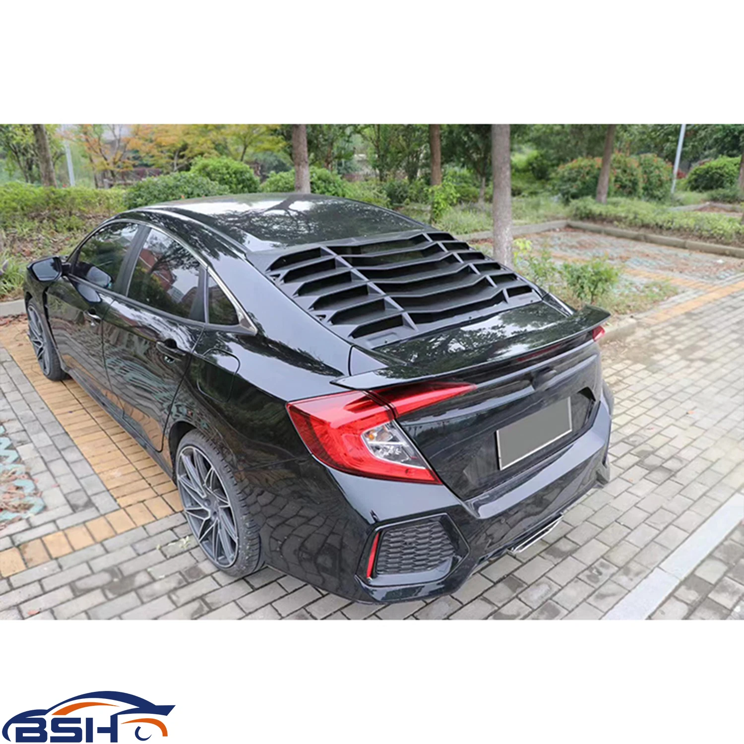 Modern Rear Window Louver for HONDA CIVIC Sedan 2016-2022