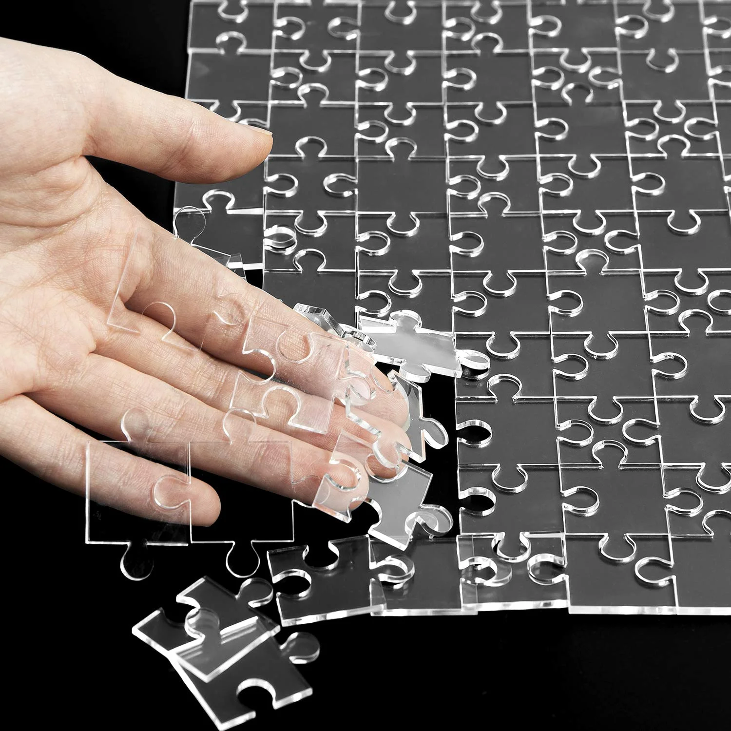 High Quality Custom Durable 3D Acrylic Jigsaw Puzzle Clear Transparent ...