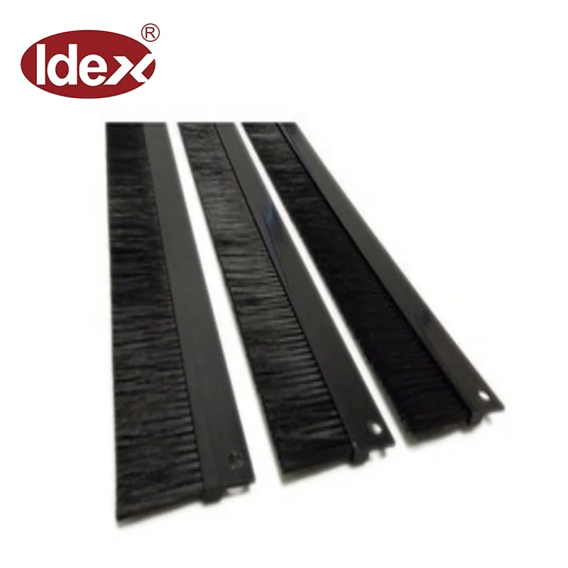 1u Height Black Cabinet Brush Panel For Cable Entry Oem | Wholesale