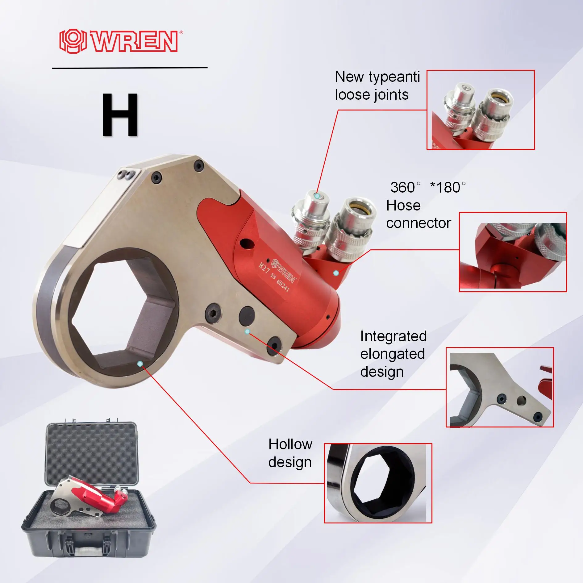 WREN 70mpa H27 Hydraulic Press Tool - High Accuracy & Compact Design