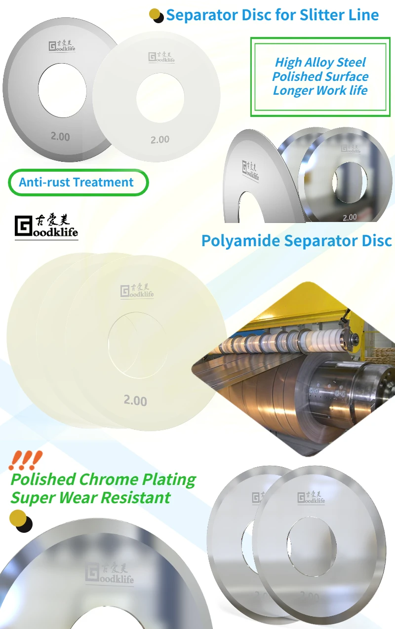 Goodklife Slitting Line Tools Circular Separator Disc Rings Rotary ...