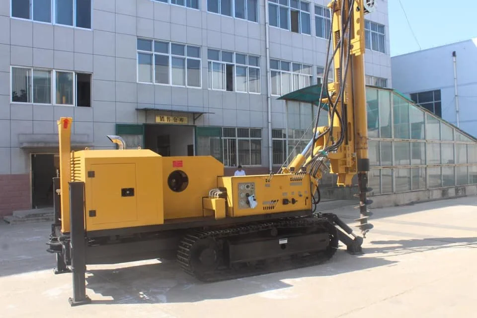 Crawler Rotary Drilling Rig With 20m Piling Depth 400m Bore Depth - Buy ...
