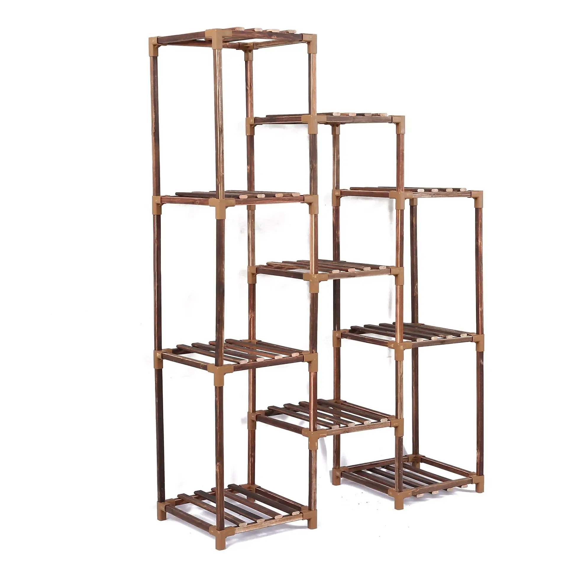 3-storey Garden Plant Storage Rack Multi-storey Wooden Plant Stand ...