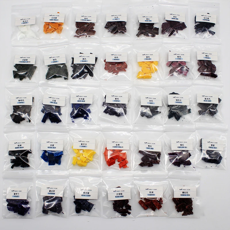 Bulk Soybean Wax Vegetable Wax Dye Block 34 Colors Eco Friendly Candle ...