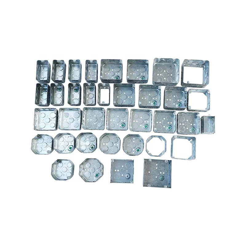 Ul Listed Four-inch Square Welded Steel Electrical Junction Box With ...