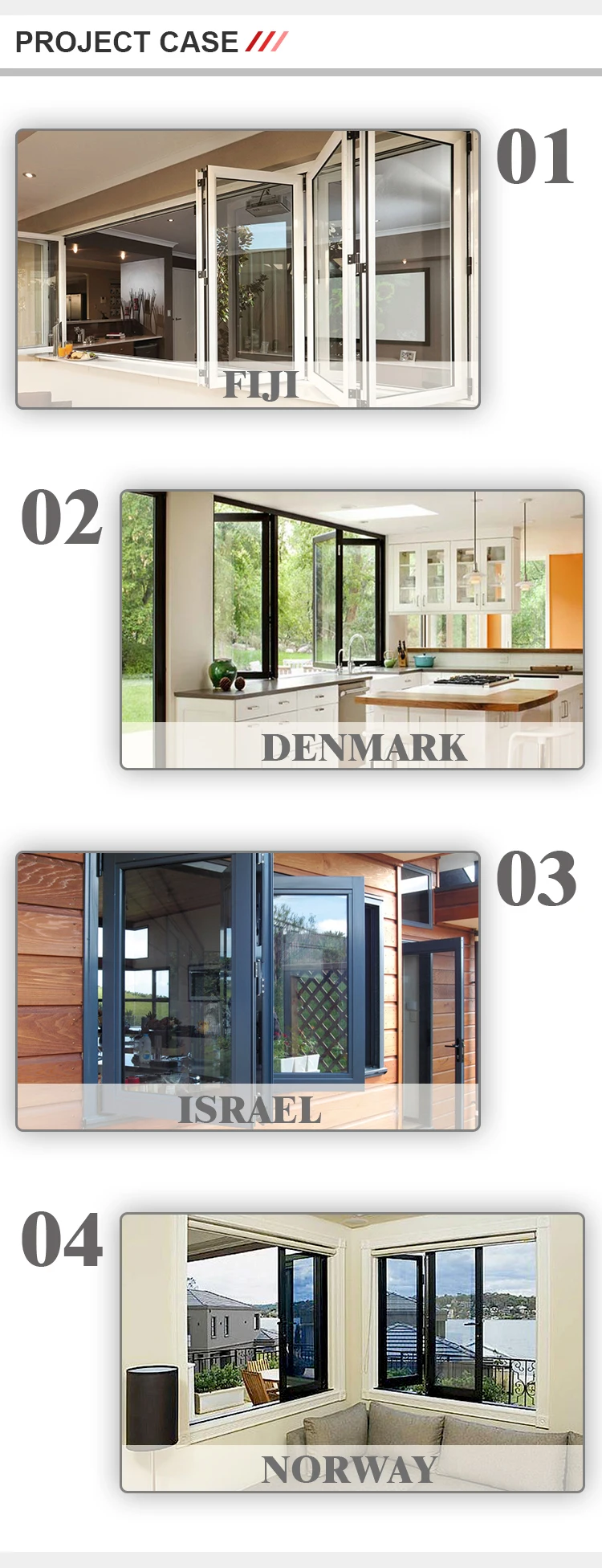 Cad 3d Design Villa Folding Window Customizable Pvc/aluminum Glass ...