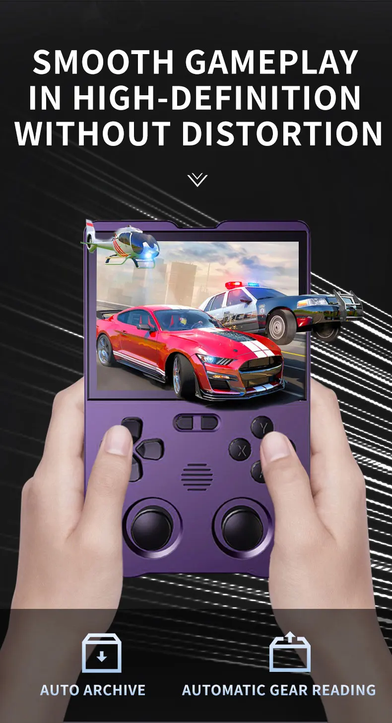 D XU10 Handheld Game Player LINUX 3.5inch IPS Screen Classic Retro ...