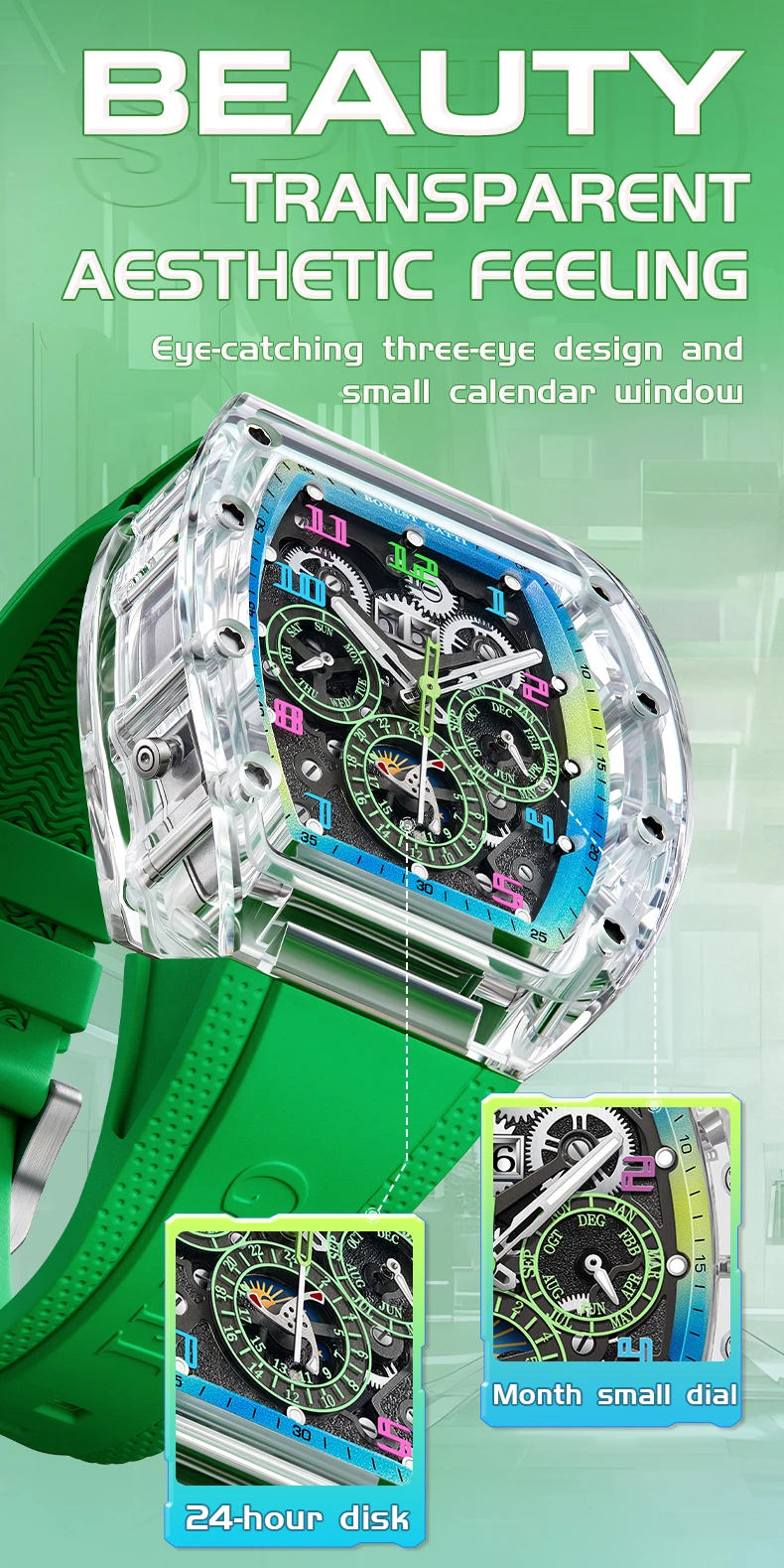 Bonest Gatti Luxury Watches - Men's Mechanical Tourbillon