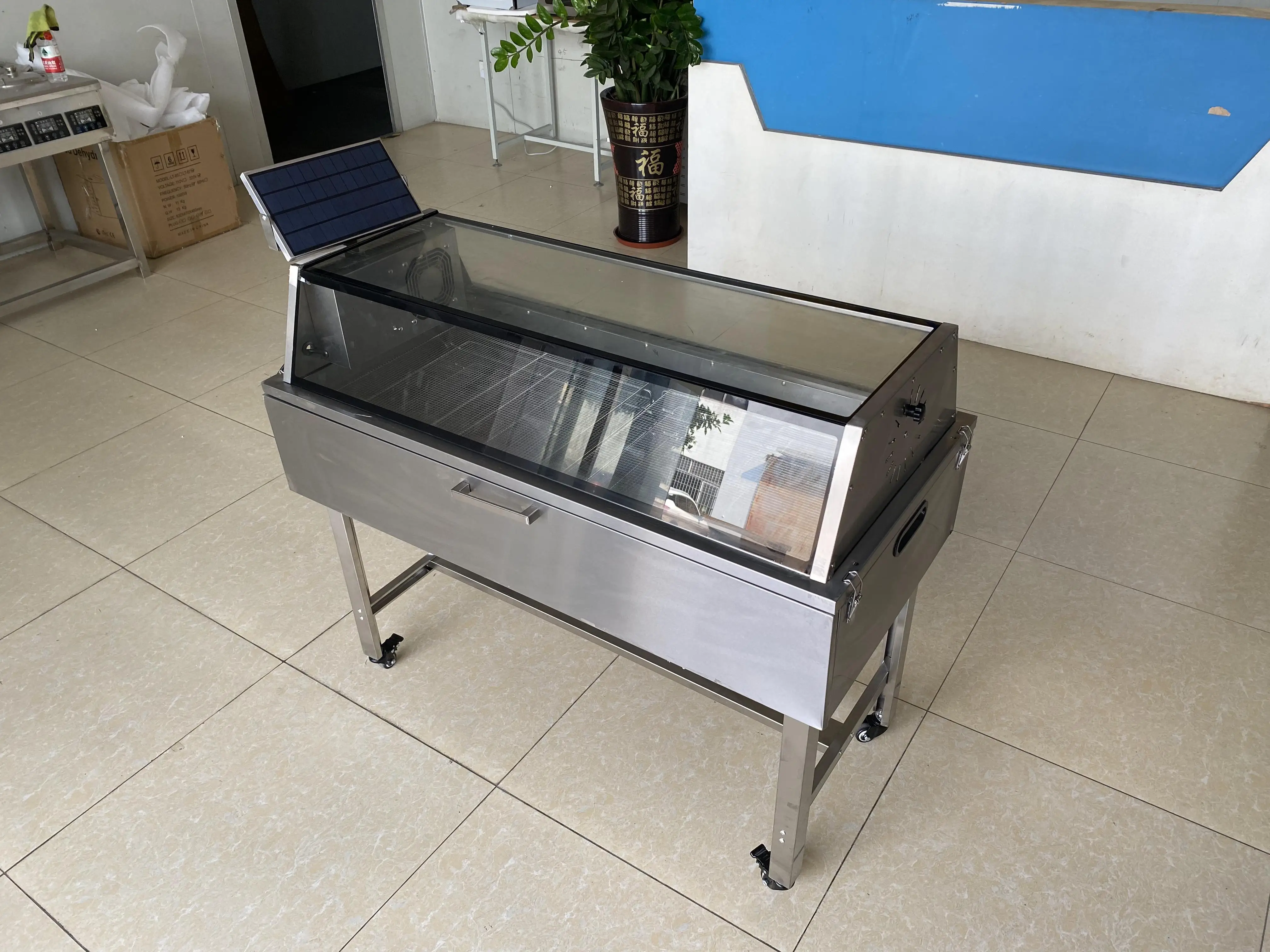 Hot Sale Electric Solar Dryer Dual Power Food Dehydrators 6 Trays Solar ...