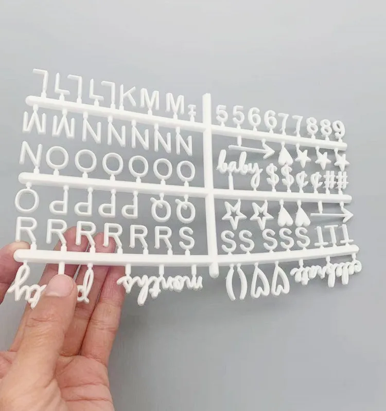 Wholesale 1/2 Inch Plastic Letters for Felt Letter Board
