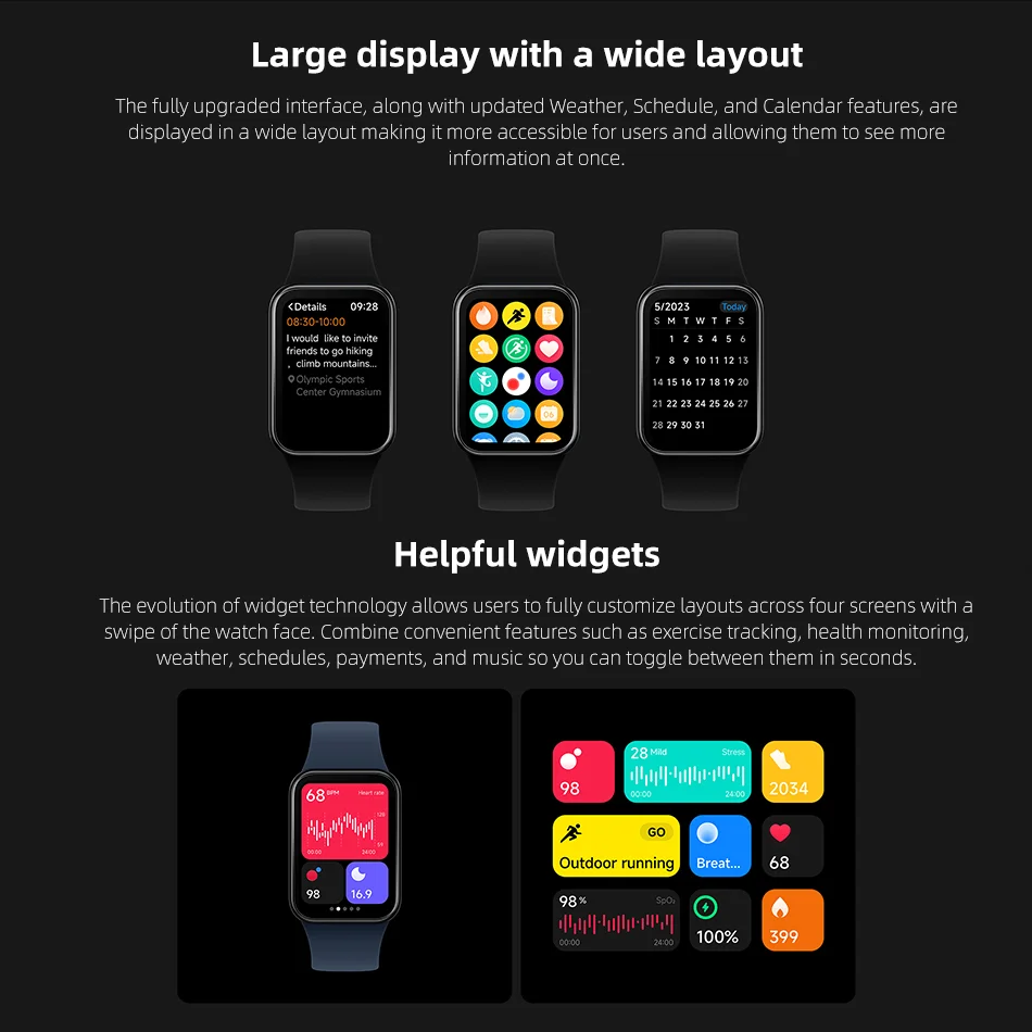 Xiaomi Mi Band 8 Pro 1.74" AMOLED Screen GPS Smart Wristband with Blood ...