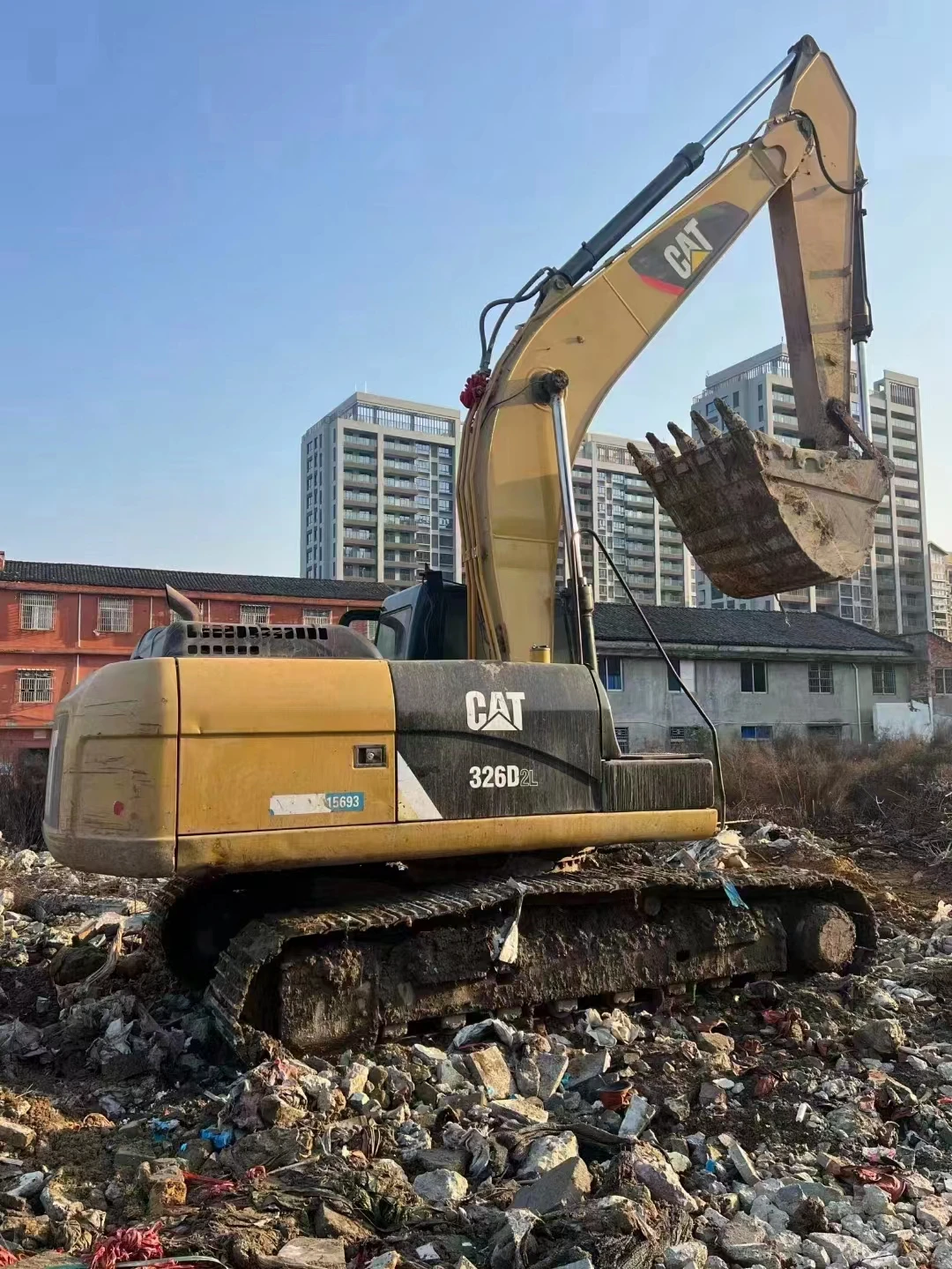 Used Excavators Crawler Excavator Digger Caterpillar Cat 326 26ton ...