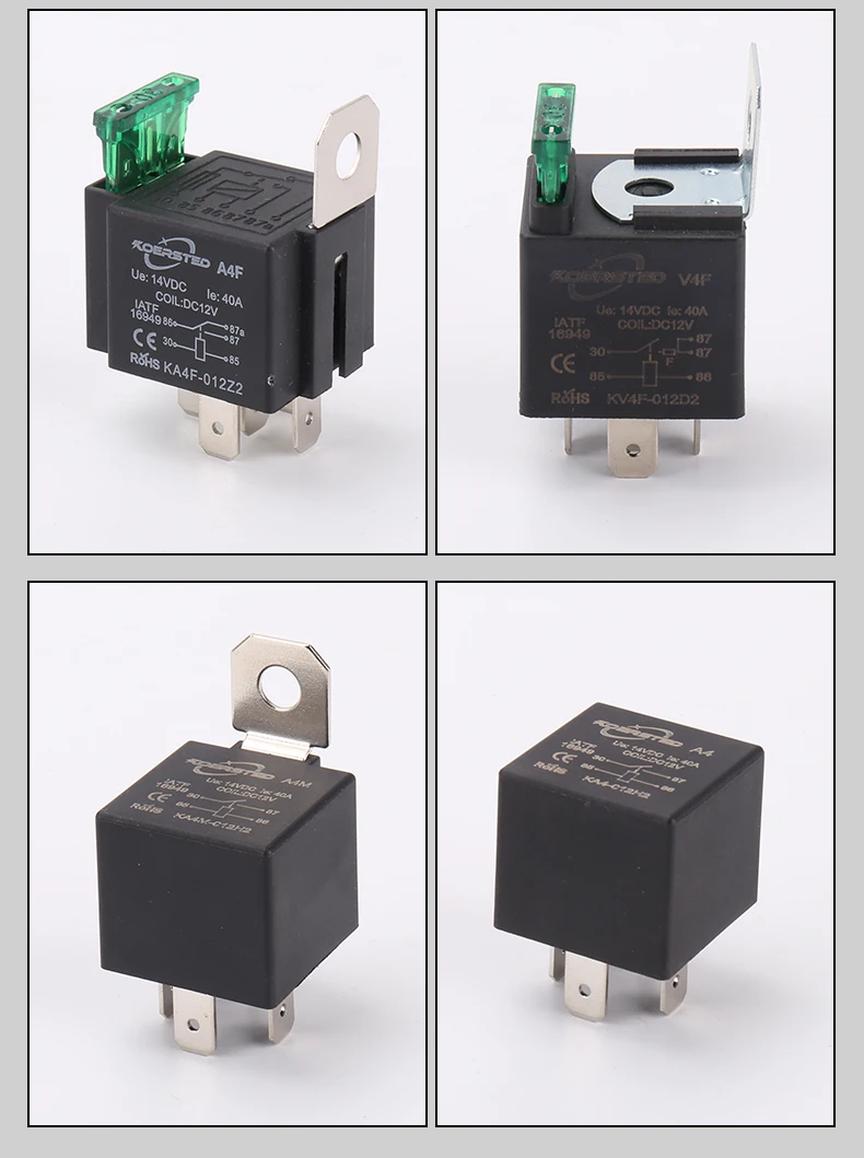 A4 Series Automotive Relay,12v 24v 4 Pin 5 Pin 40a Mini Relay ...