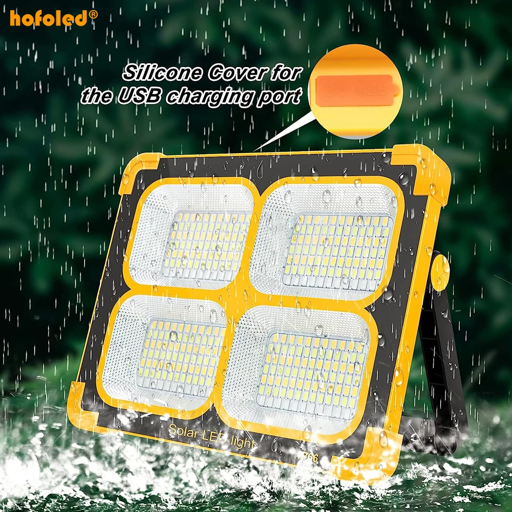 Outdoor Ip67 Warm White Solar Rechargeable Powered Led Flood Led Light ...