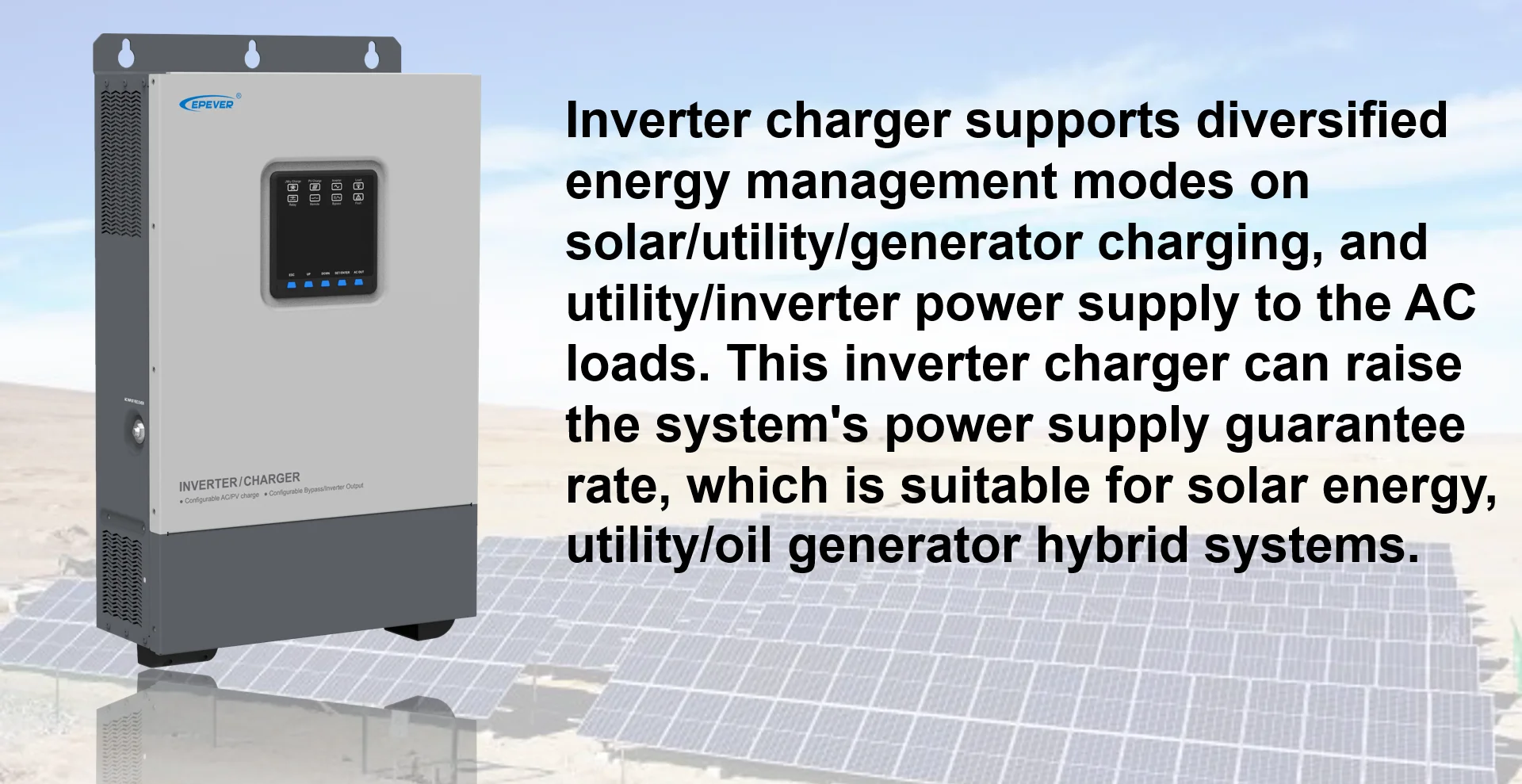 Upower Hi 48v 3000 50a Mppt All In One Solar Inverter 220v 230v Pure ...