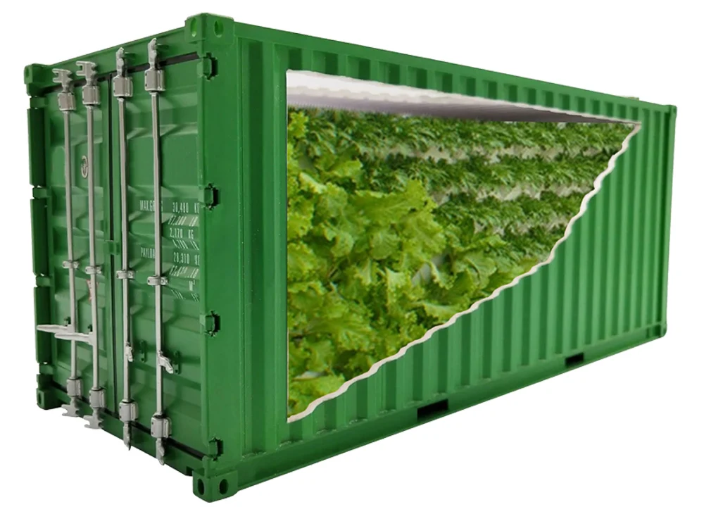 40-foot Mushroom Planting Container Farm Hydroponics Artificial Climate ...