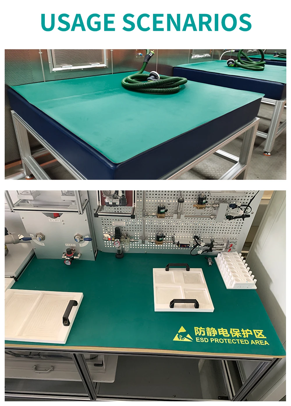 Wholesale 2mm Industrial Use Natural Esd Rubber Sheet Antistatic Table ...