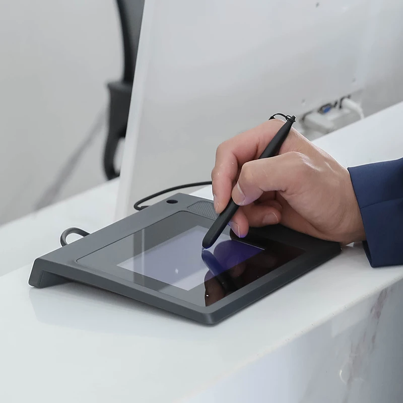 Huion DS530S Signature Pad - Fingerprint Electronic Signature Panel