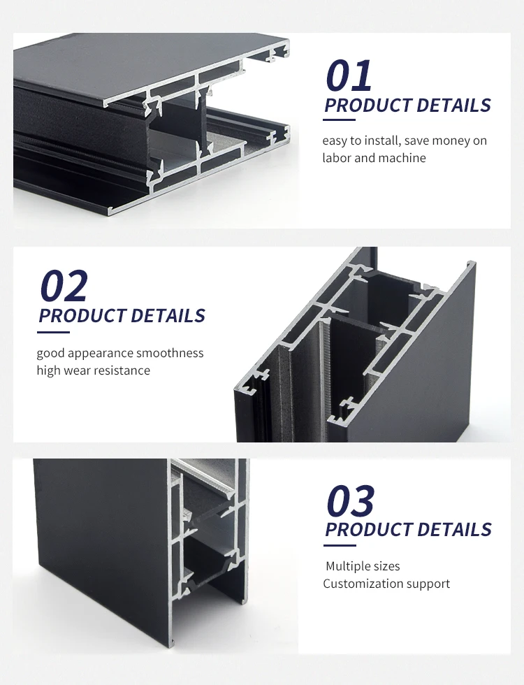 Aluminum Extruded Frames for windows Sliding Glass Doors and windows ...