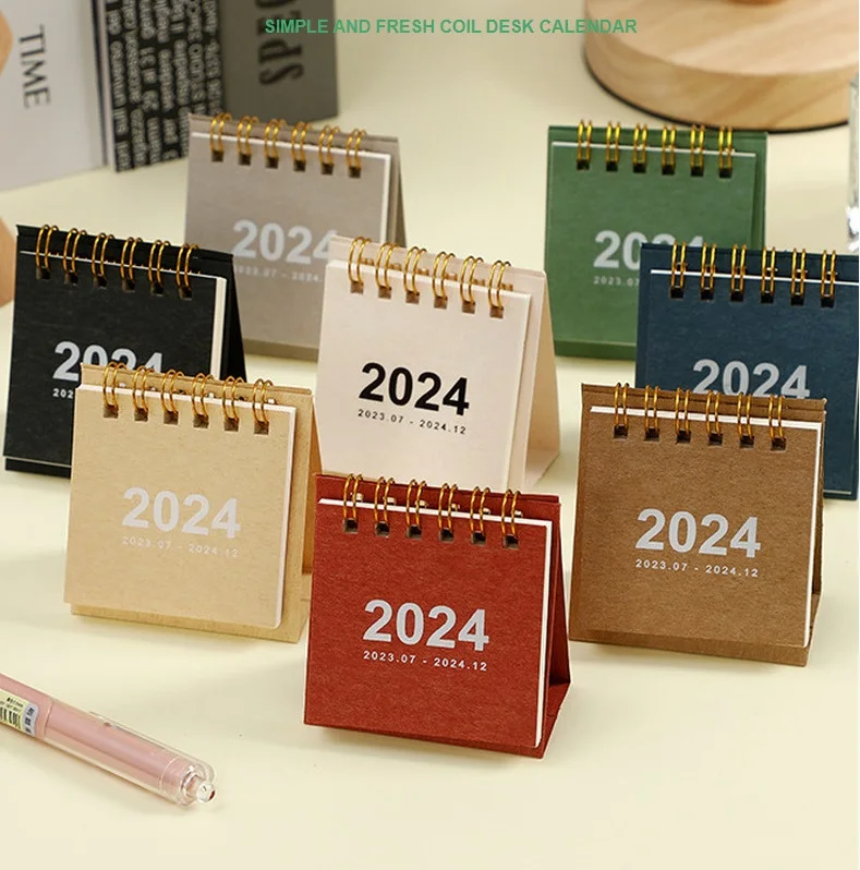Hot Sale Logo Printing Table Calendar 2024 Professional Mini Desk ...