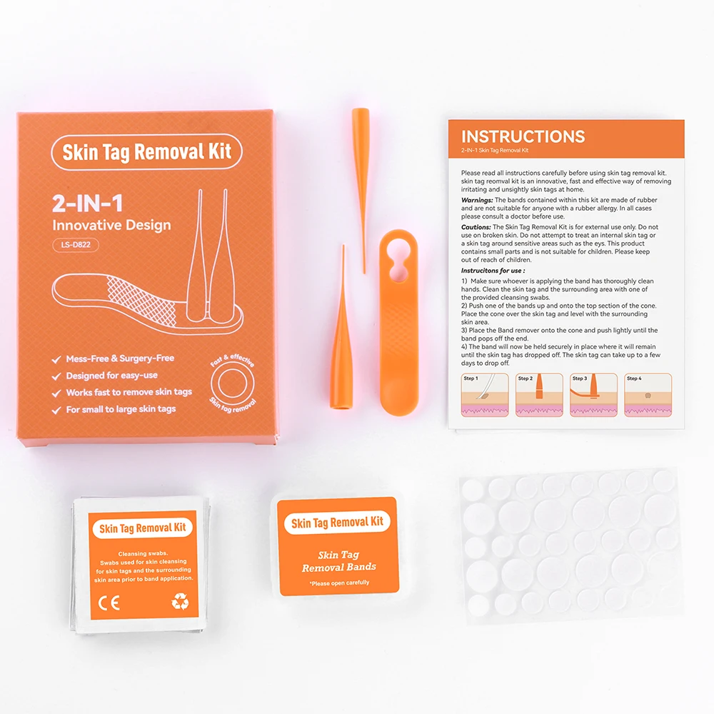 2in1 Painless Auto Skin Tag Mole Wart Removal Kit Face Skin Care Body ...