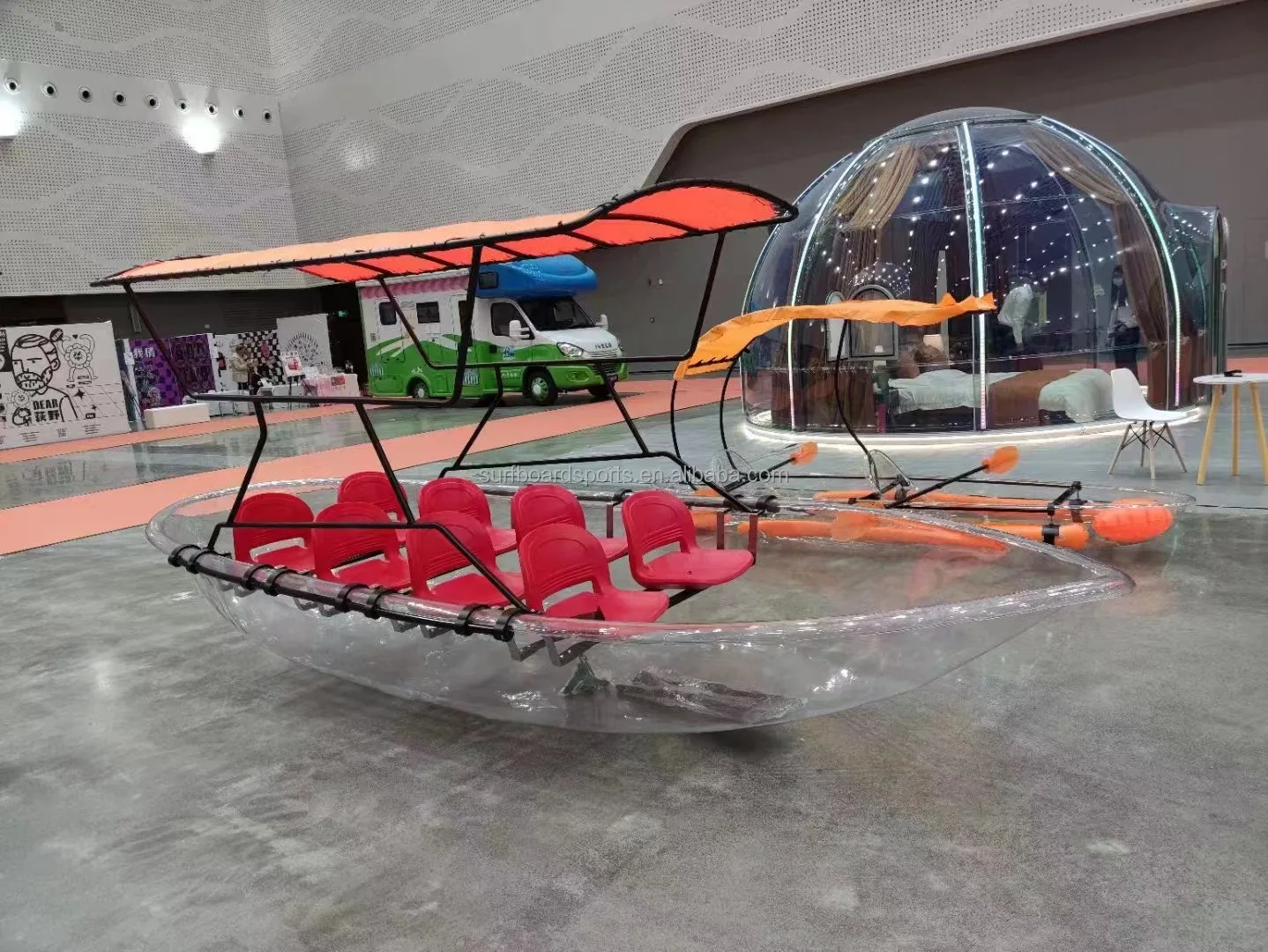 Large 8-Seater Clear Kayak – Ideal for Lakes & Rivers, Max Load 800KGS ...