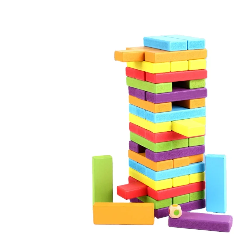 Colored Jenga Blocks