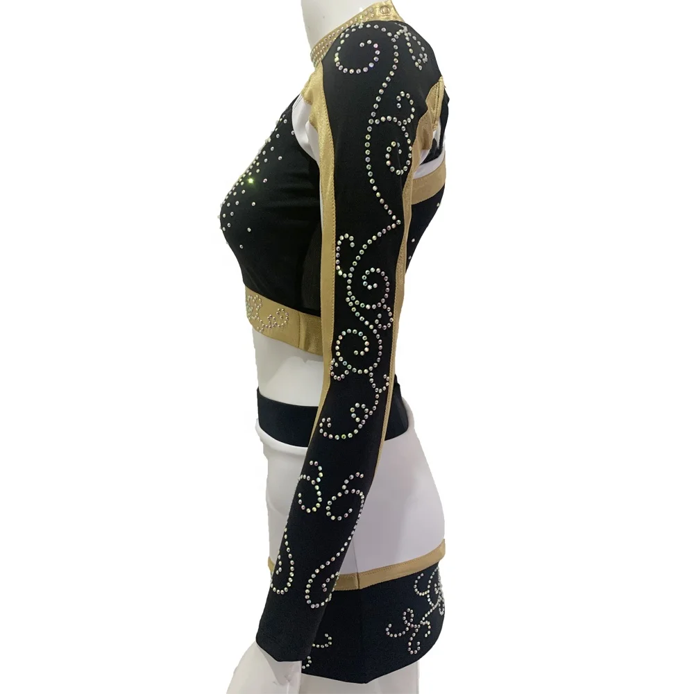 Cheer Cheerleading Uniforms Rhinestone Custom Kids Cheerleader - Buy ...