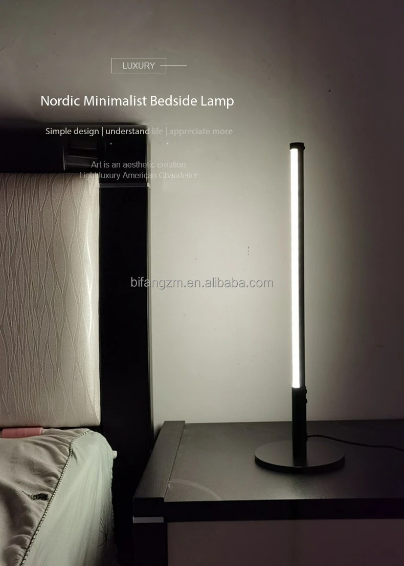 BIFANG Modern Nordic Style RGB LED Table Lamps Electric Aluminum Desk ...