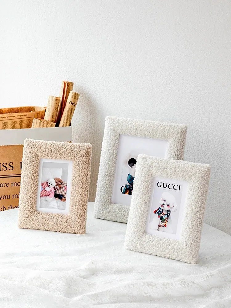 Customize Soft Skin-friendly Feeling High Quality Lamb Wool Photo Frame ...