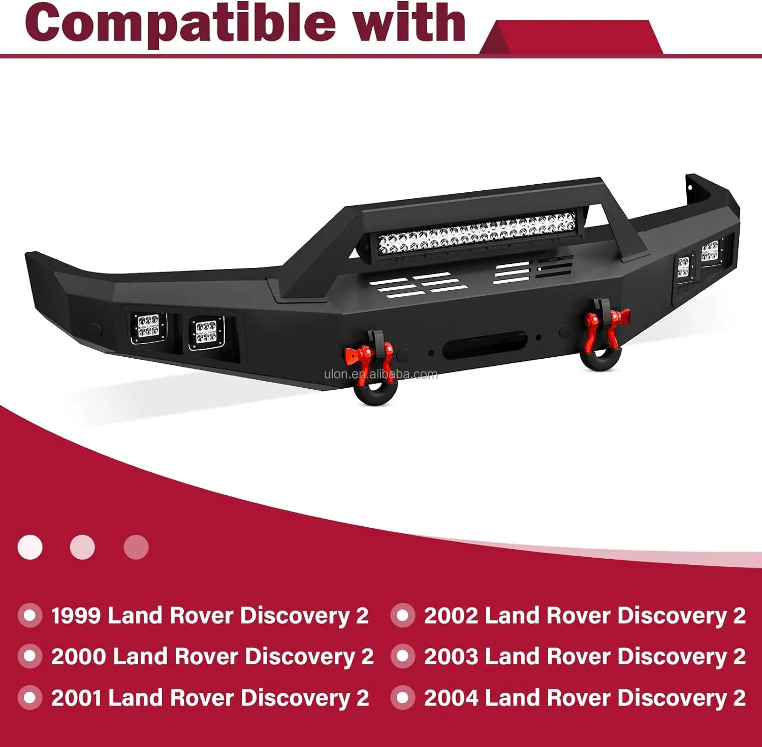 Off-road Front Bumper for 1999-2004 Land Rover Discovery 2