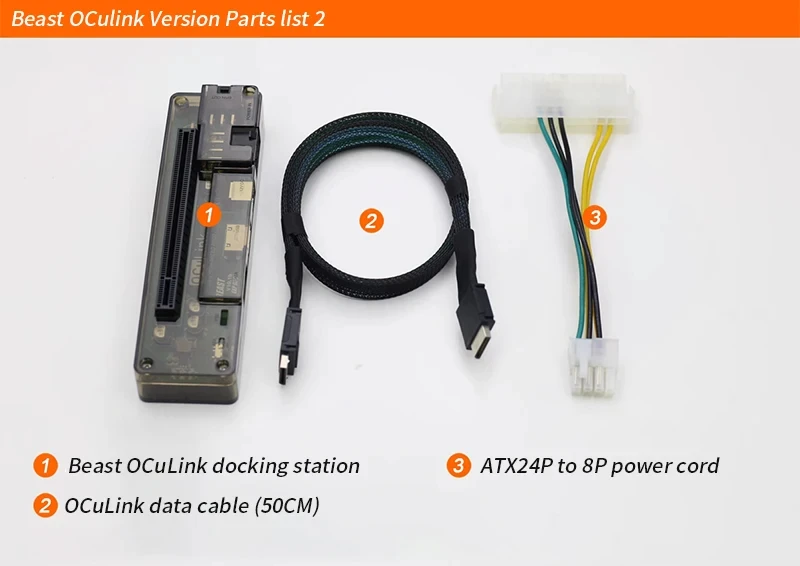 EXP GDC OCuLink GPU Dock PCIe 4.0 X4 for External Video Graphics Card ...