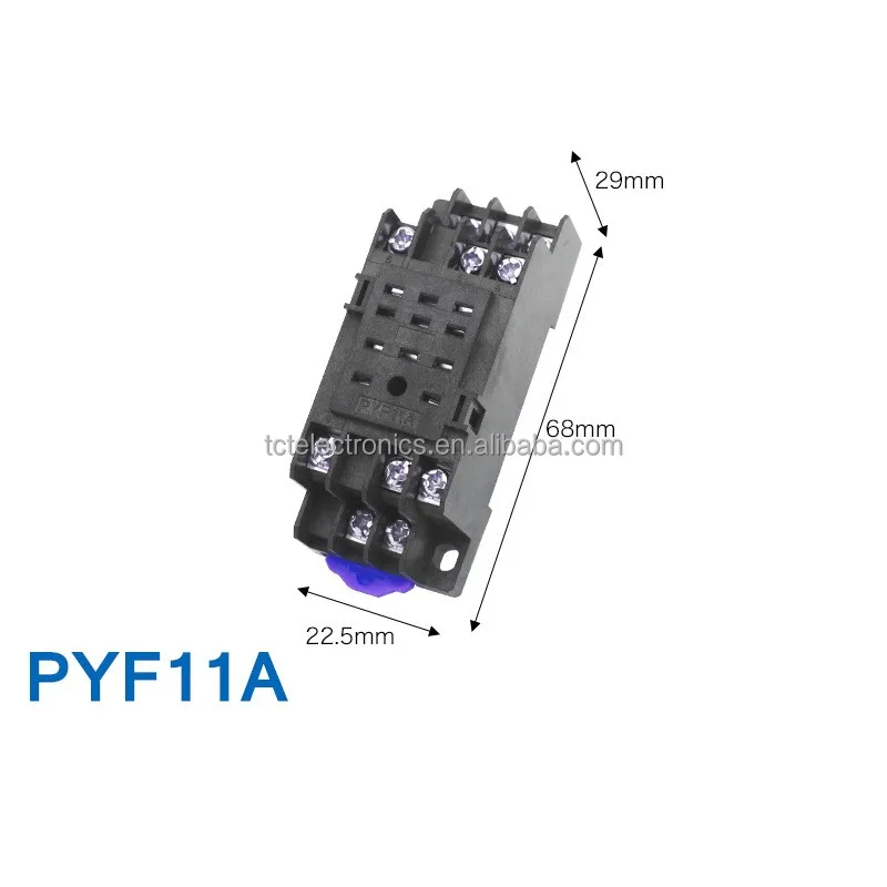 PYF14A/PYF08A/PTF08A Relay base PYF08A PTF08A 8-hole small intermediate relay socket 8 feet 11 ...