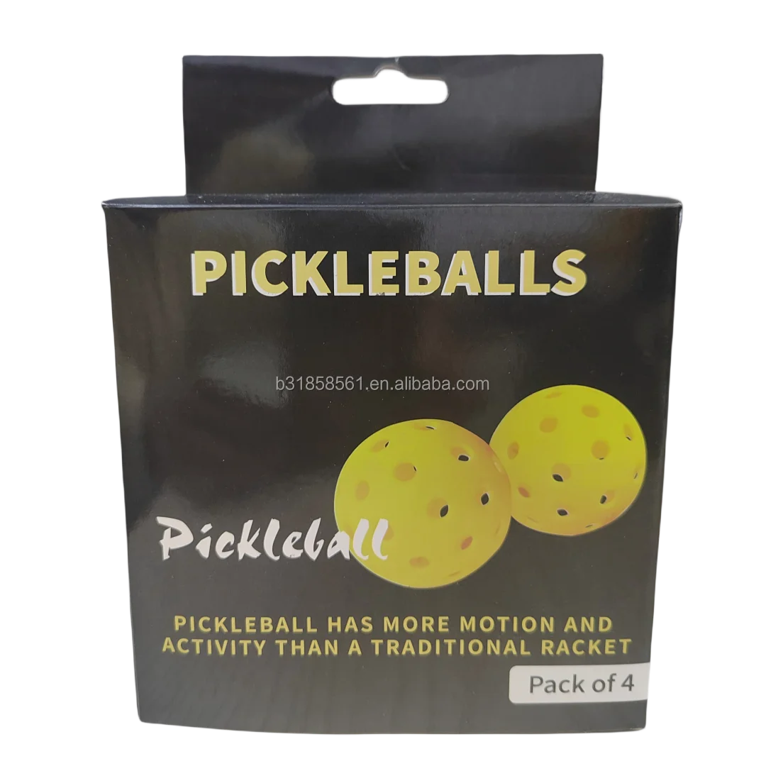 2025 Hot Sale Outdoor Red 74mm 40-Hole Seamless TPE PE Pickleball Balls ...