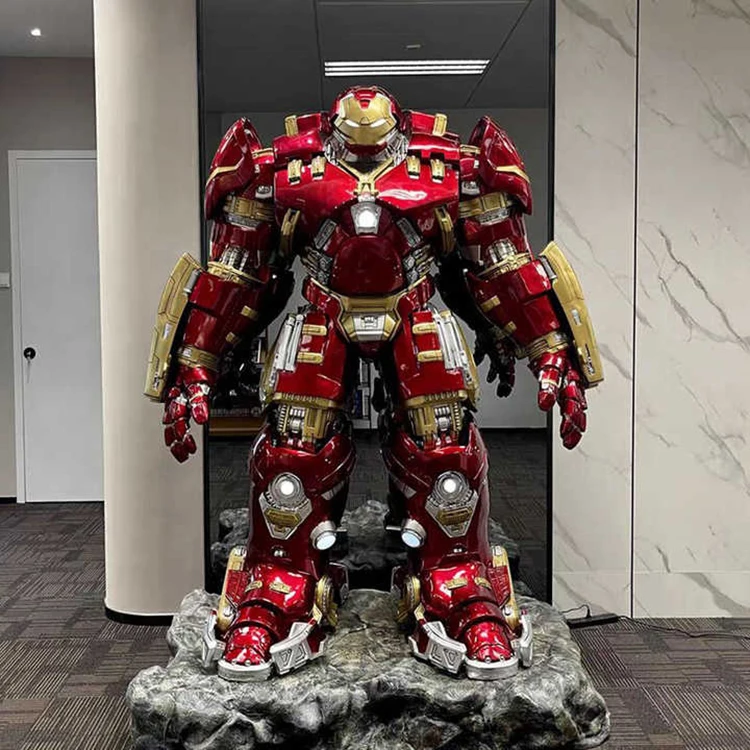 Custom Large Size Iron Man Statue Marvel Character Mk44 Anti-hulk Armor ...