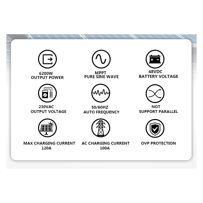 Zumax Dual Output Hybrid Solar Inverter Dc/ac Inverters For Residential ...