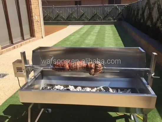 Flaming Coals 1200mm Stainless Steel Charcoal BBQ Grill