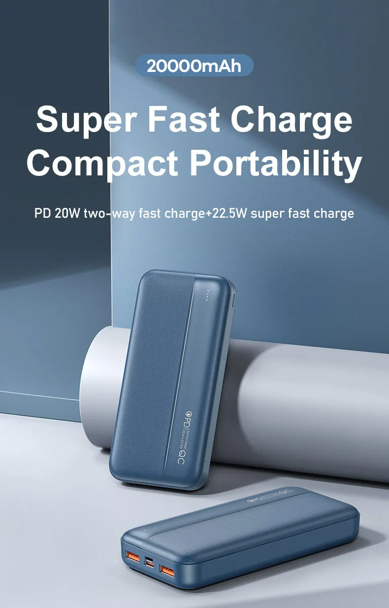 Ultra Slim 20000mah Power Banks Portable Mobile Charger Power Bank High ...