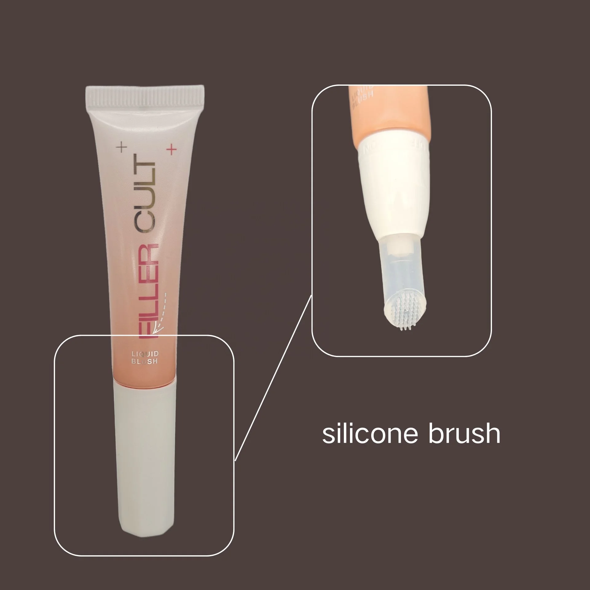 Plastic Cover LED Fluorescent Long Nozzle Double Layer Eye Serum Cream ...